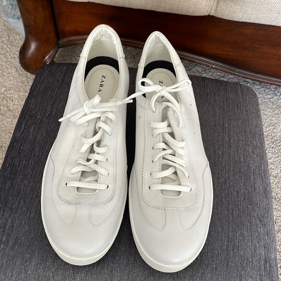 Zara | Shoes | Zara Leather Tennis Shoes | Poshmark